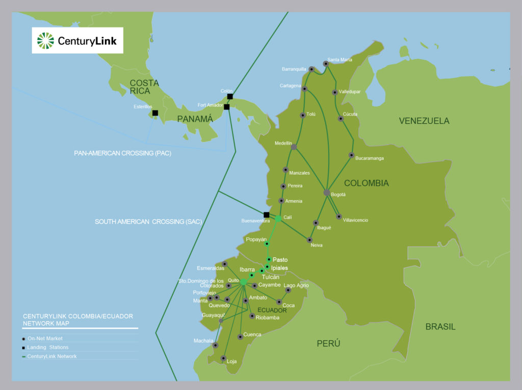 CenturyLink, anunció nueva ruta de fibra óptica que conecta a Colombia ...